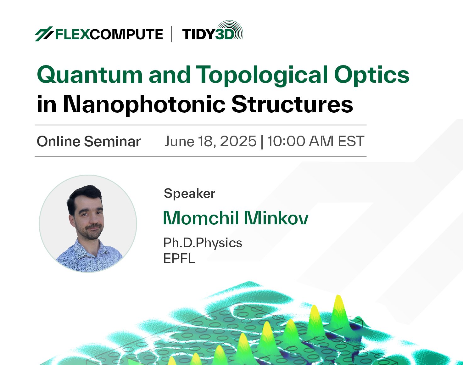 Flexcompute seminar | Quantum Optics in Nanophotonic Structures